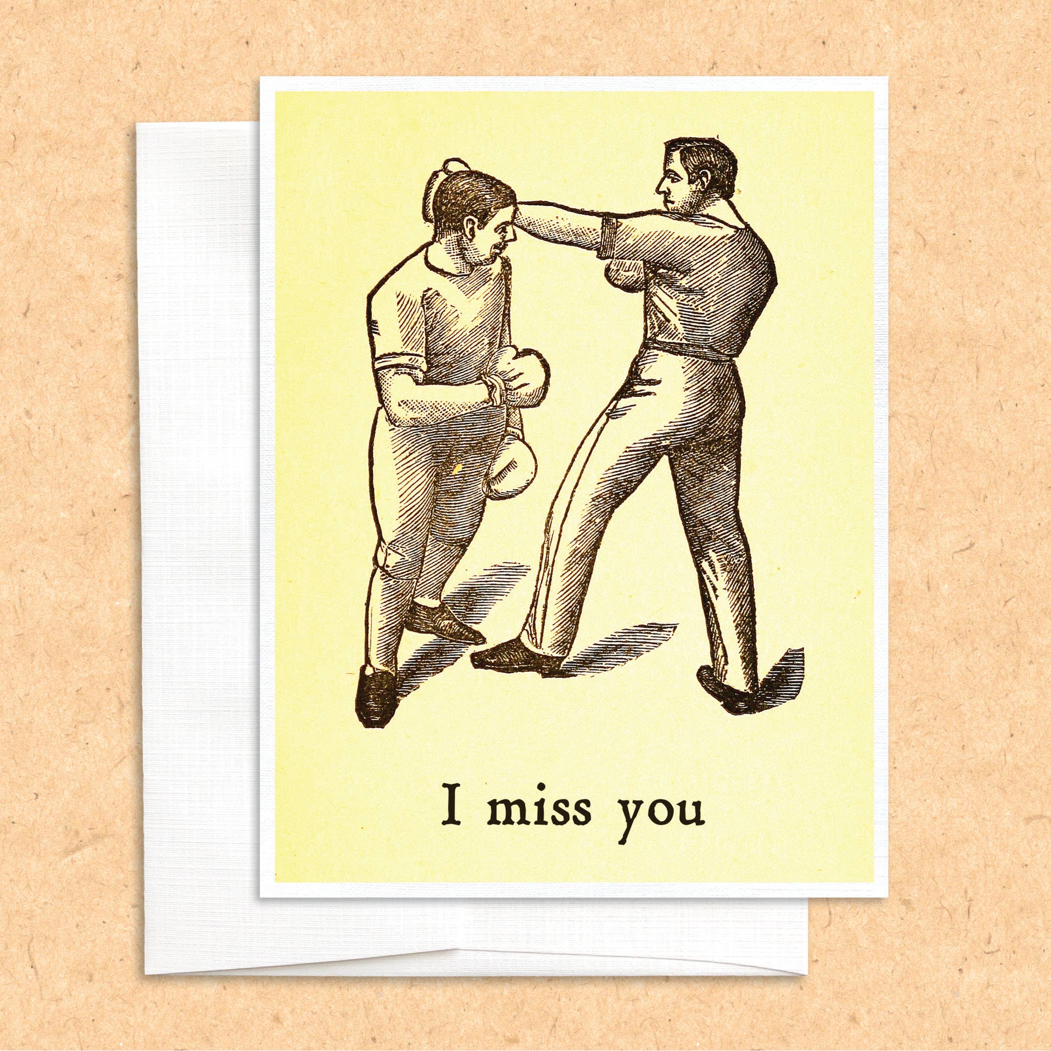 I Miss You Boxers funny greeting card – Colossal Sanders