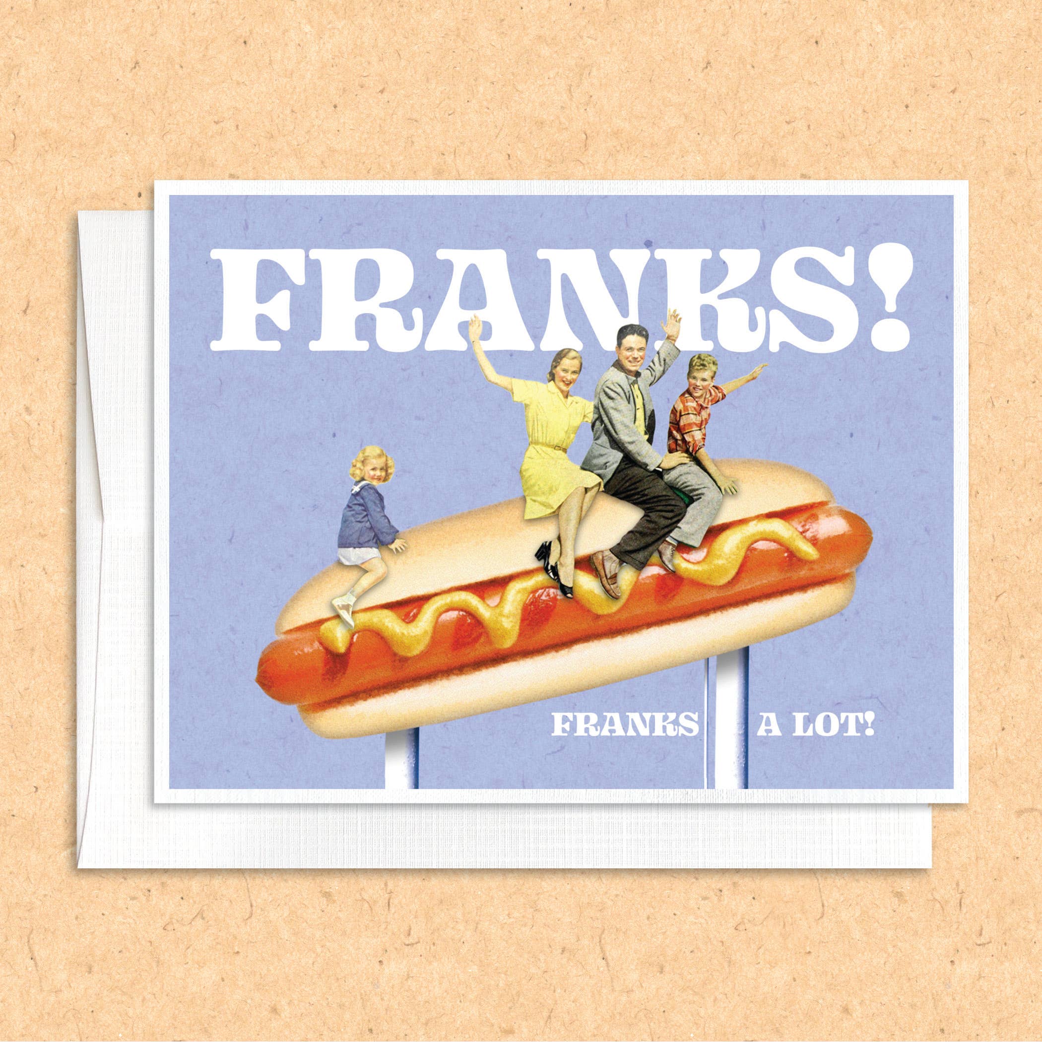 Hot Dog Thank You funny food greeting card – Colossal Sanders