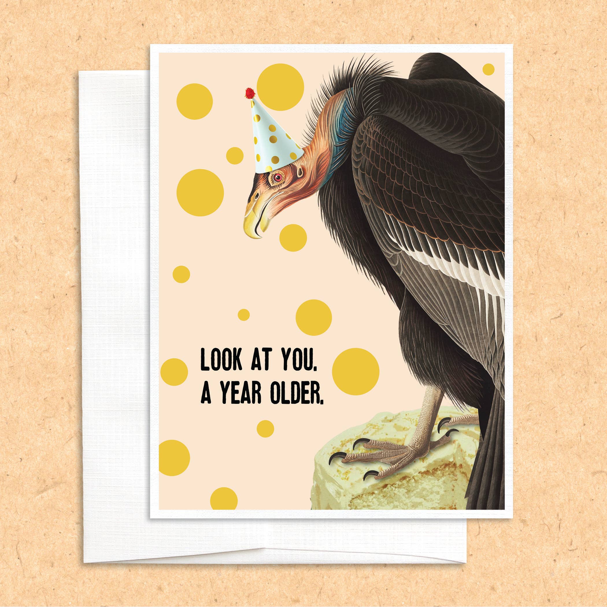 Vulture Birthday funny bird greeting card – Colossal Sanders