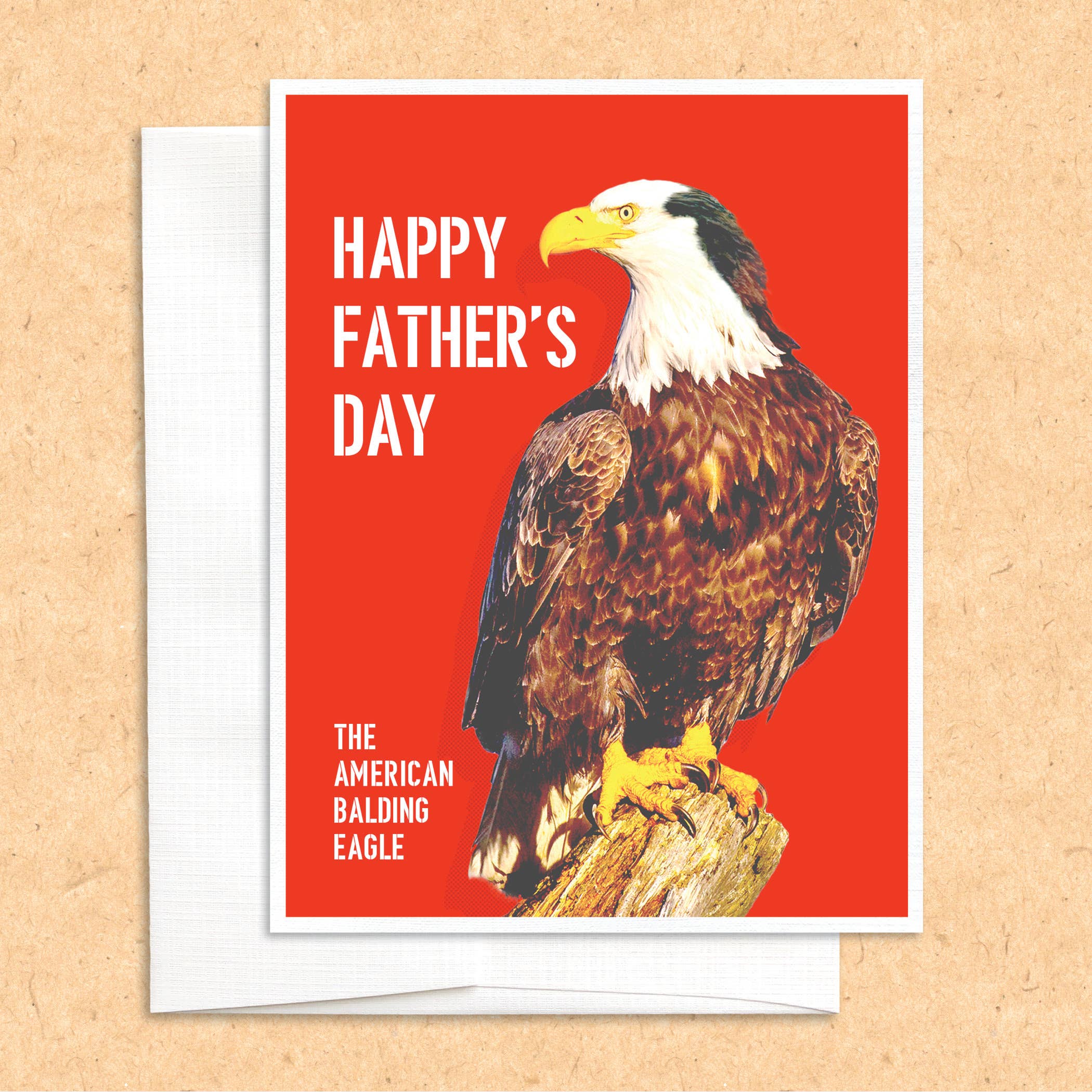 Balding Eagle Father's Day funny greeting card – Colossal Sanders