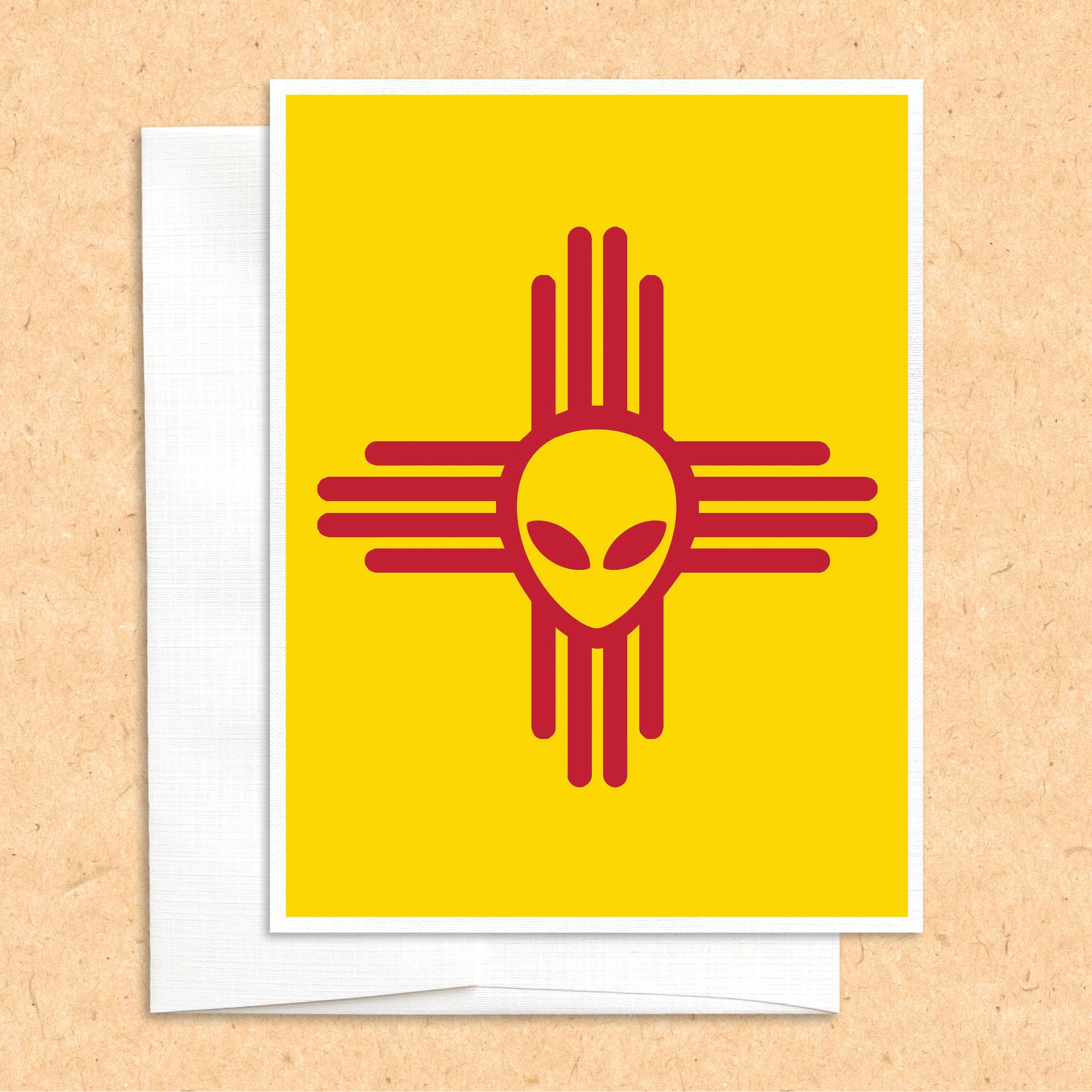 Zia Alien New Mexico card – Colossal Sanders