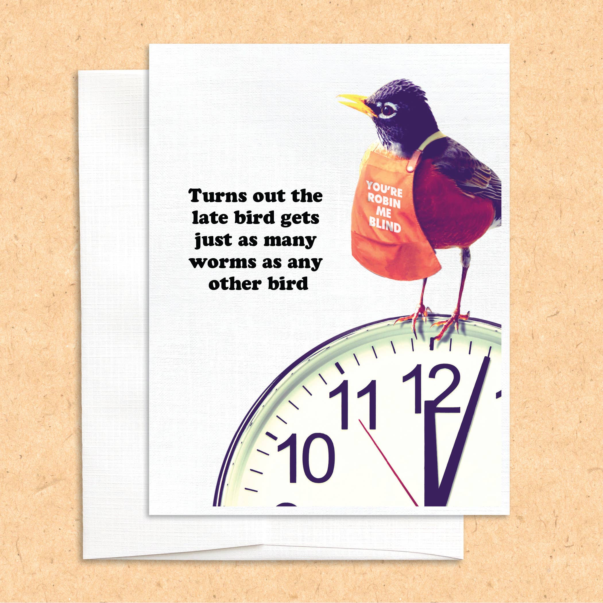 Late Bird funny greeting card – Colossal Sanders