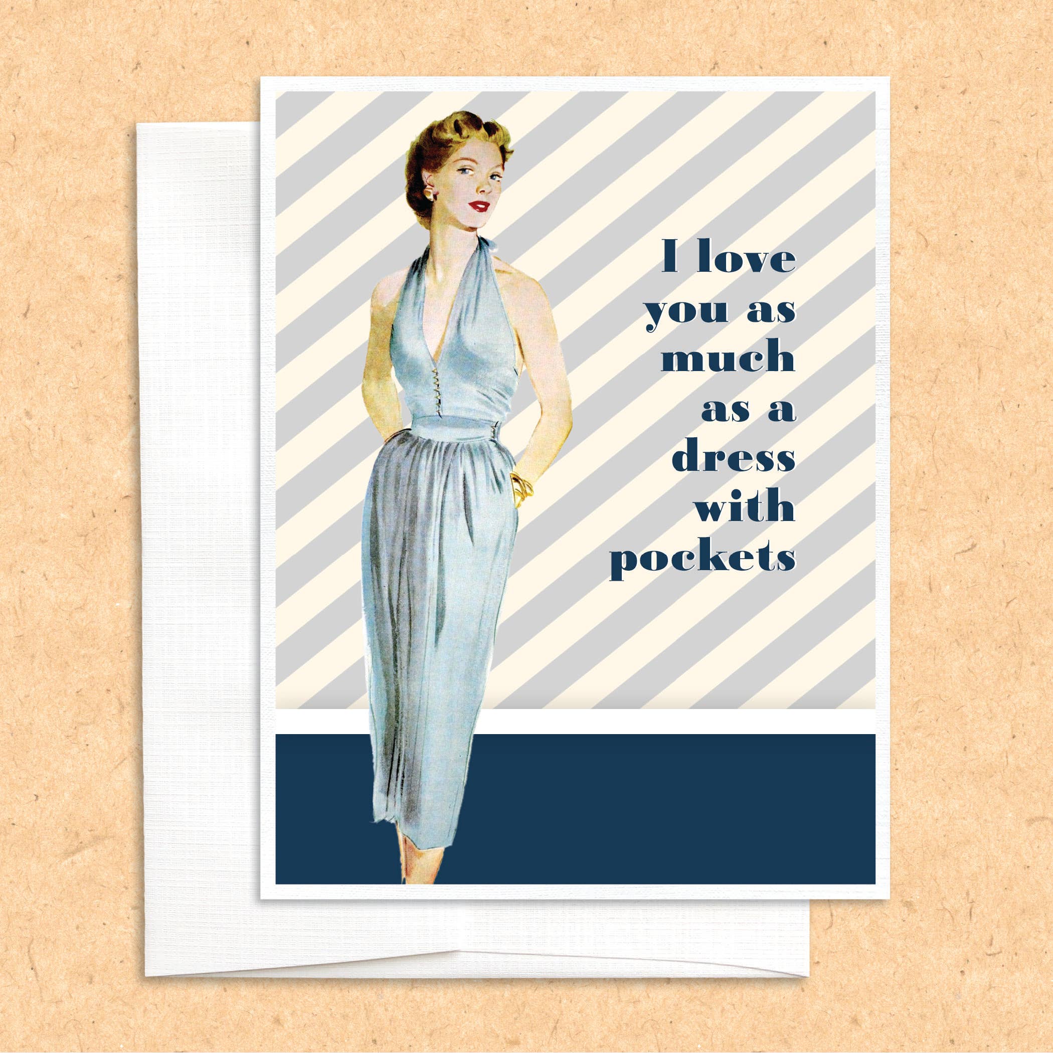 Dress with Pockets funny greeting card – Colossal Sanders