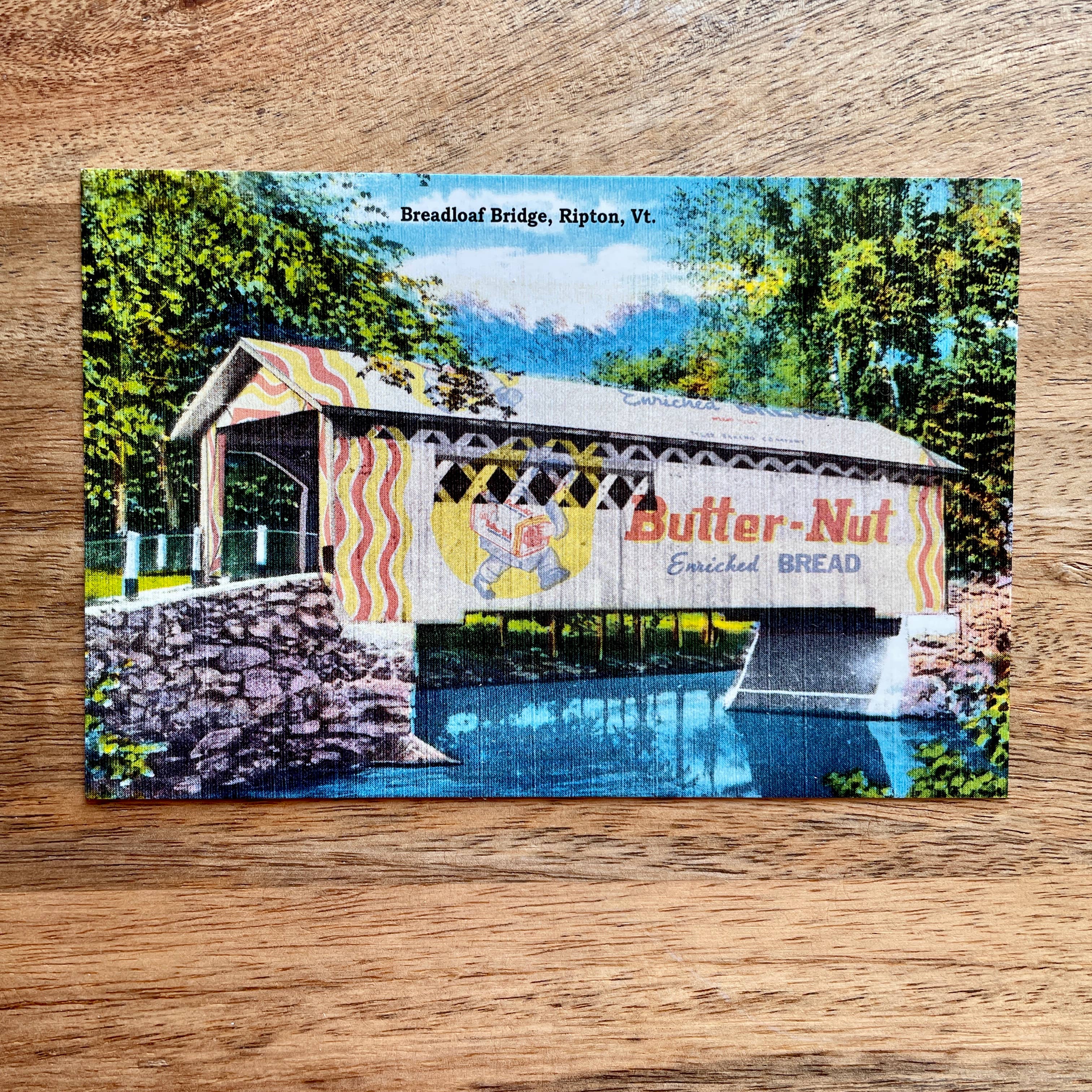 Breadloaf Covered Bridge Vermont funny Postcard – Colossal Sanders