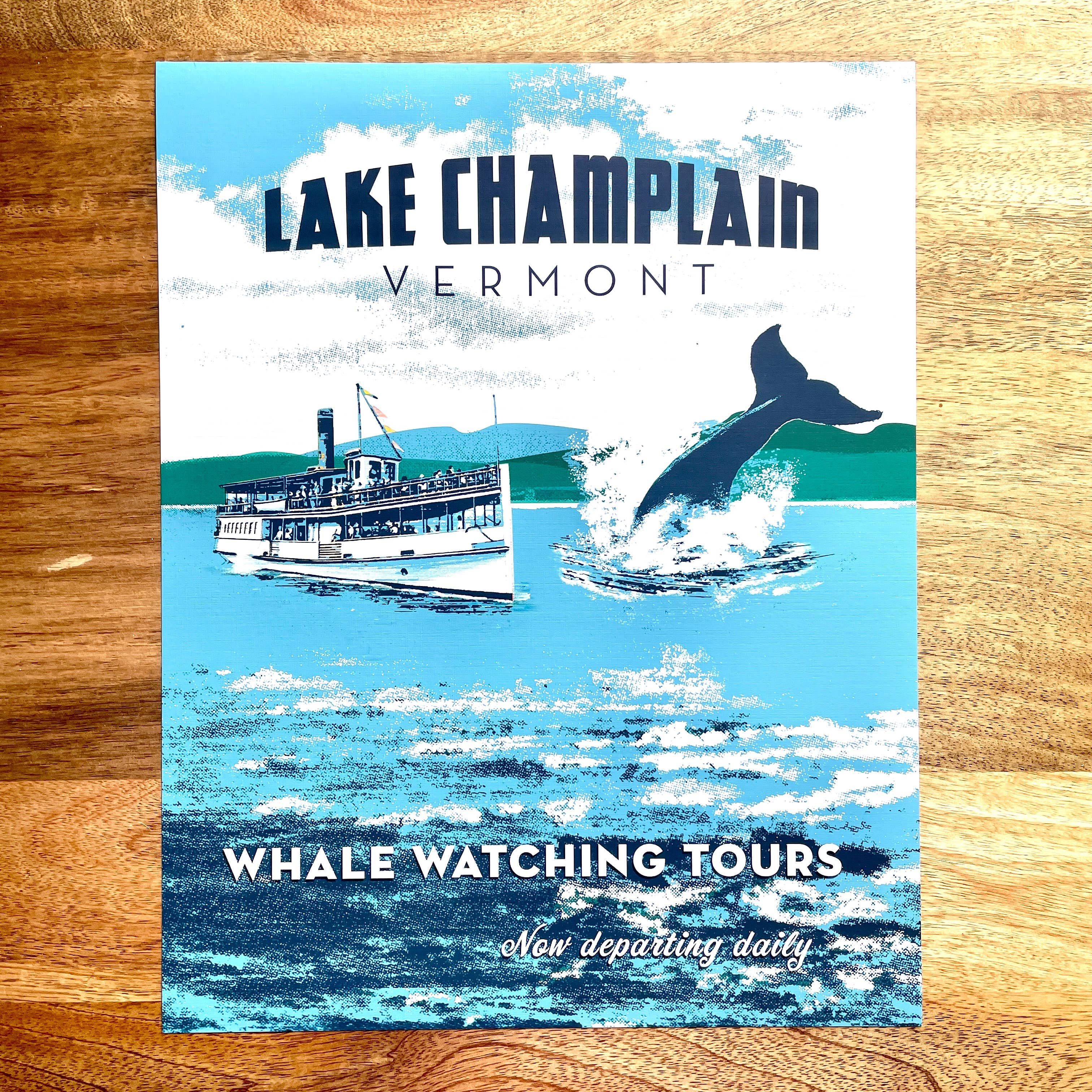 Vermont Lake Champlain Whale Watching Tours art print – Colossal Sanders