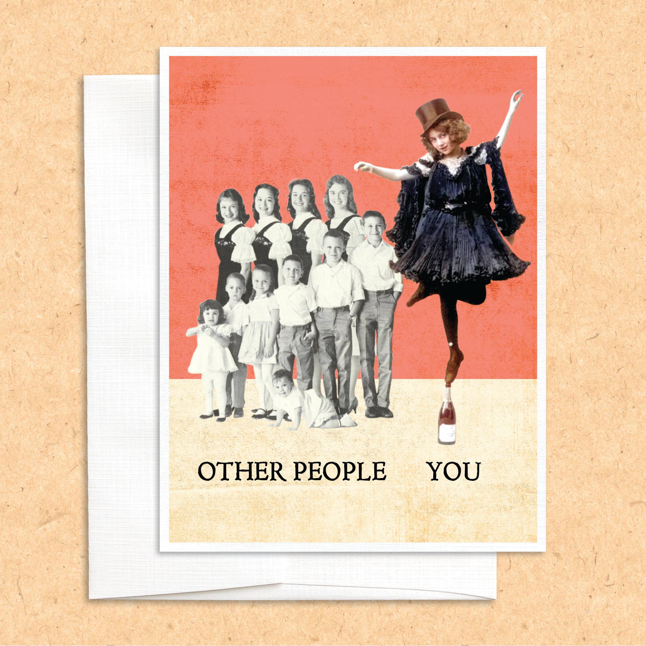 You vs. Other People funny greeting card – Colossal Sanders